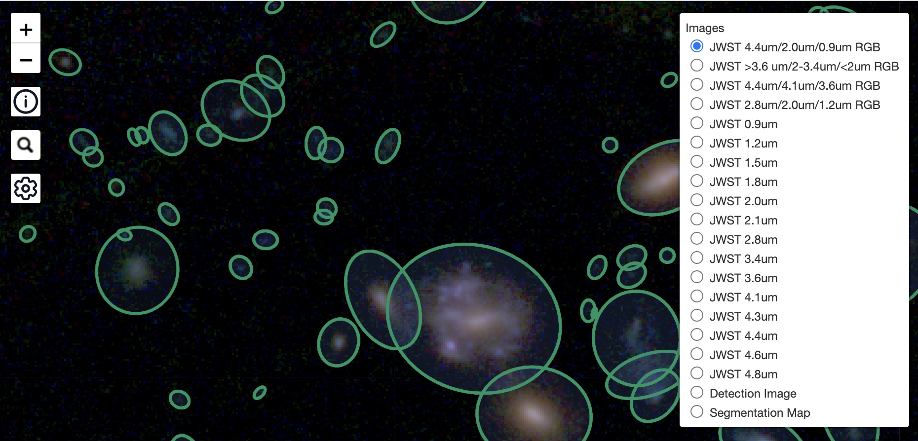 Interactive Viewer - JWST Advanced Deep Extragalactic Survey